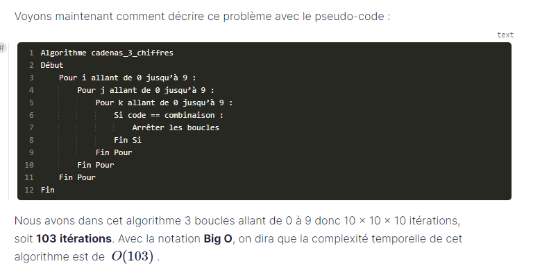 Complexité exponentielle - Exemple du cours de complexité algorithmique par anthonygabrielli ...